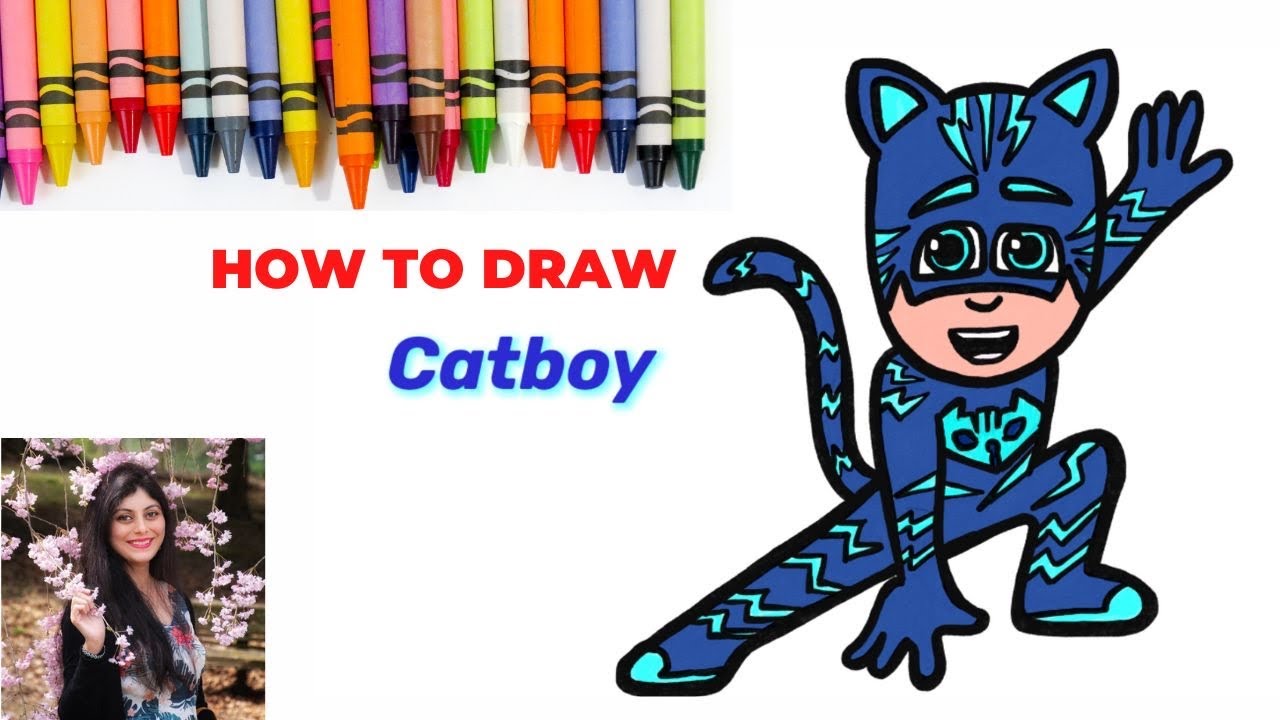 How to draw Catboy | PJ Mask| Catboy drawing step by step| - YouTube