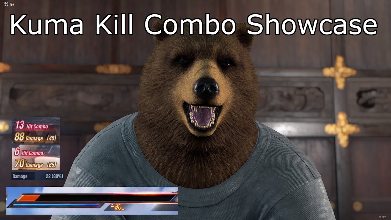 Tekken 8 Kuma - Kill Combo Showcase - YouTube