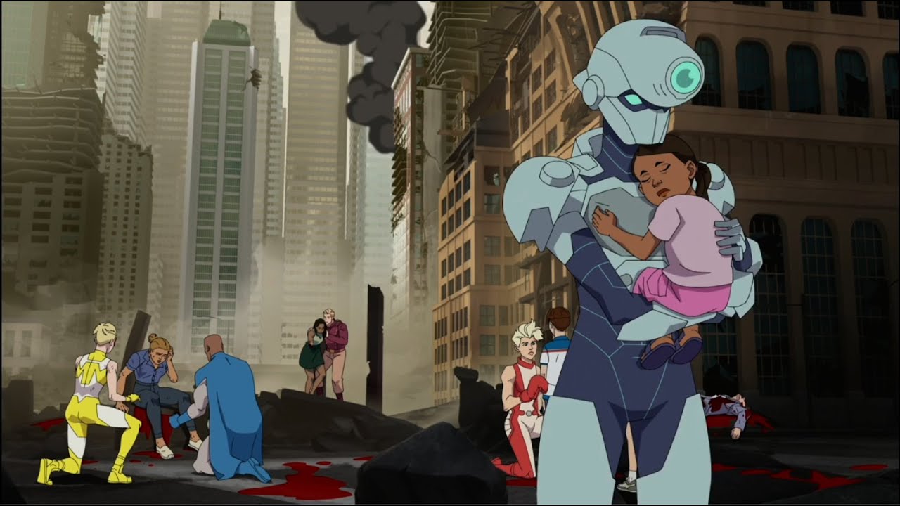 The End Of The Invincible War Invincible Season 3 Episode 7 - YouTube