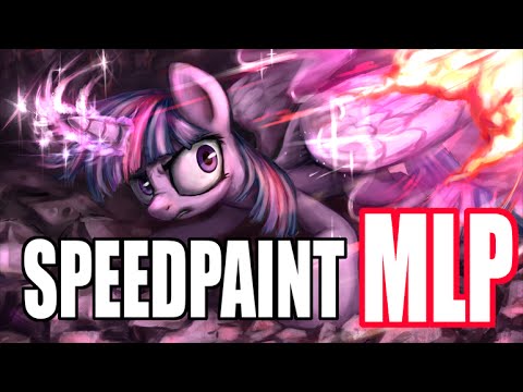 SpeedPaint: MLP Twilight Sparkle vs Tirek - YouTube
