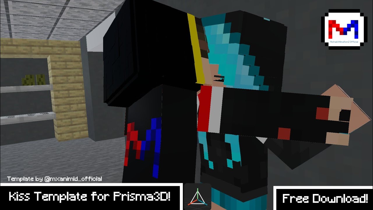 The Kiss Minecraft Animation Template for Prisma3D! [Free Download ...