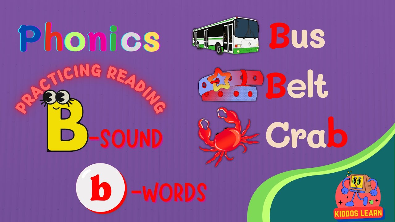Jolly Phonics "B" Sound | Learn "b" Words with Fun Phonics Song for ...