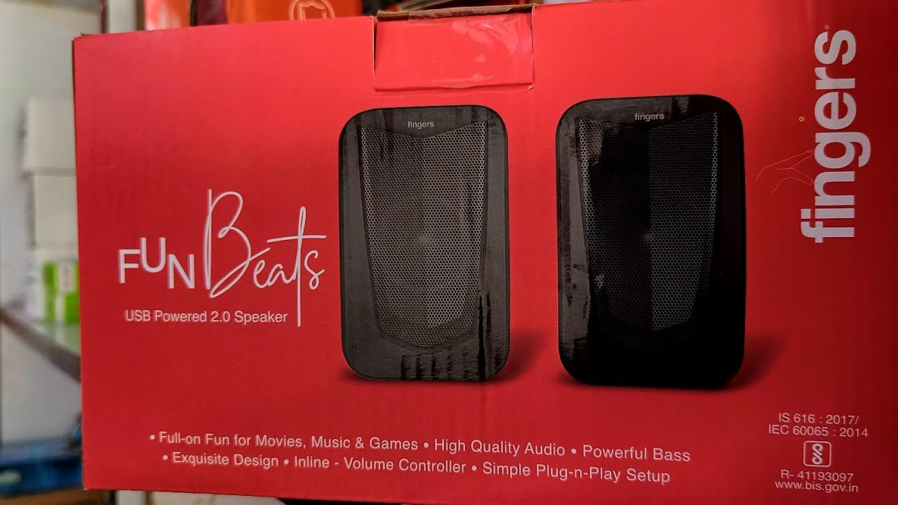 #FINGERS FUN-BEATS USB 2.0 Speaker - YouTube