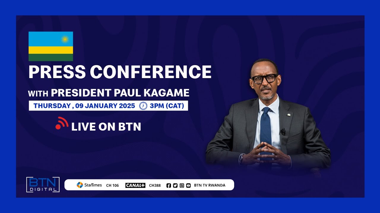 🔴LIVE: President Paul Kagame yagiranye ikiganiro n'Abanyamakuru:09/01 ...