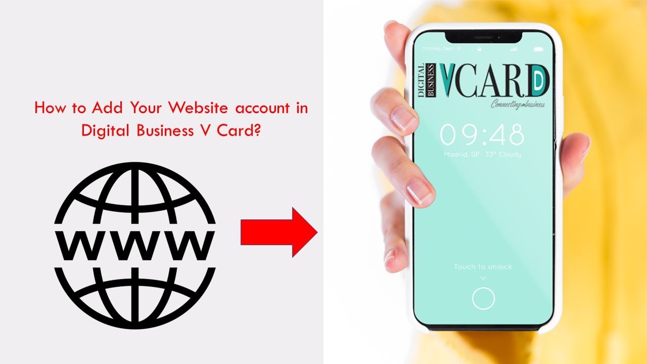 How to Add Your Website Address in Digital Business V Card. - YouTube