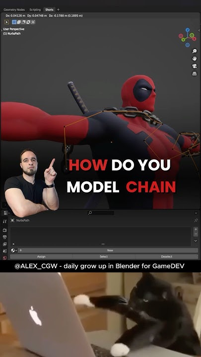 How do you model chain in blender tutorial. Array modifier and curve modifier. #blendertutorial ...