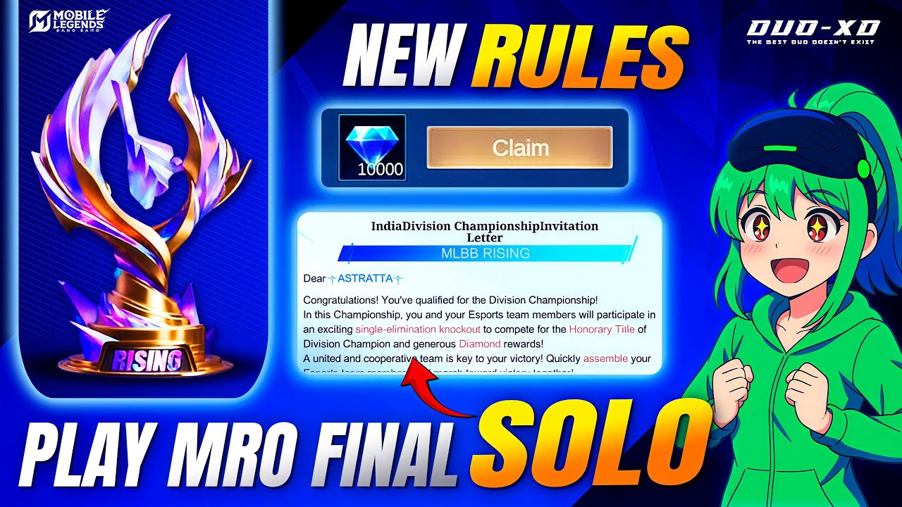 How to Play MRO Finals Solo Good News for Solo Players!! 🤩 Mobile ...