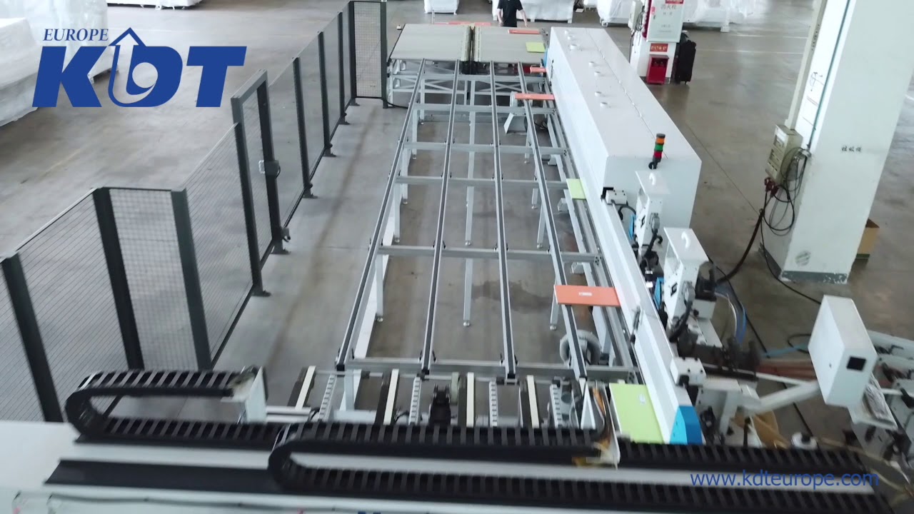FLEXIBLE EDGE BANDING LINE - YouTube