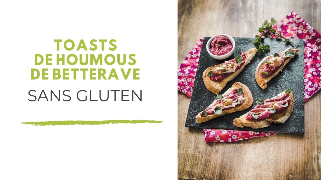 Recette de toasts de houmous de betterave - WISO - YouTube