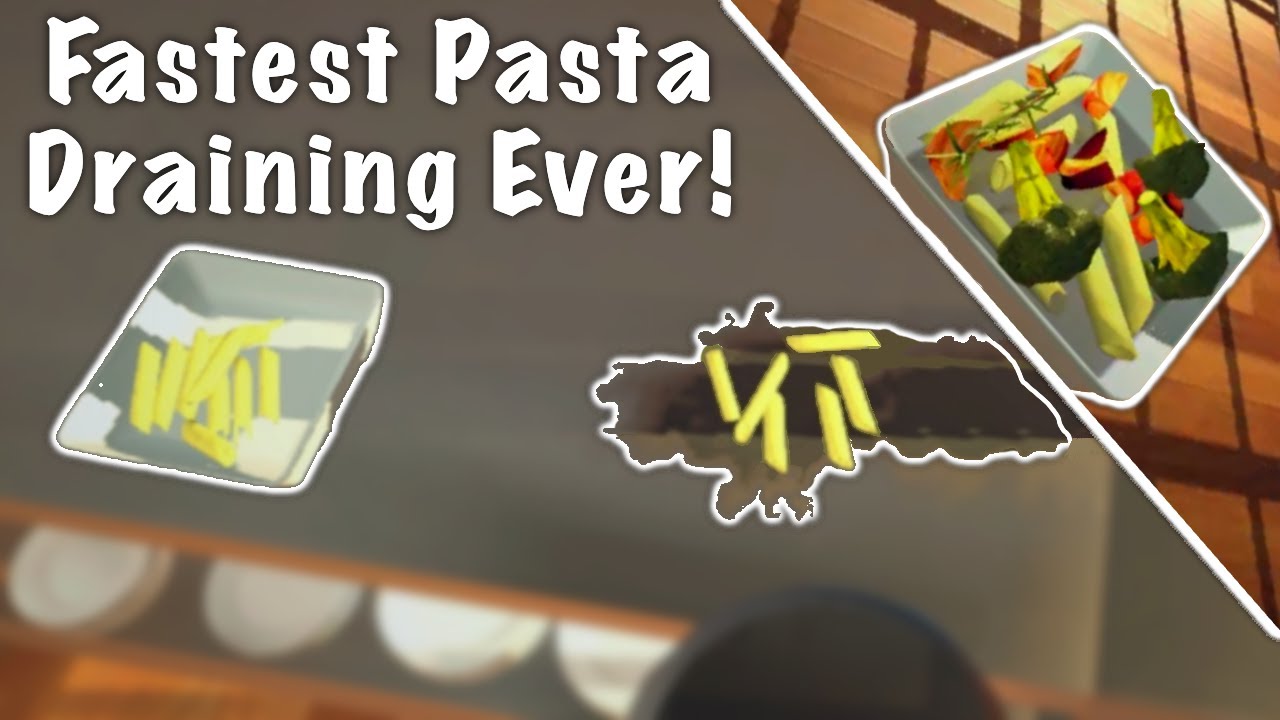 How To Drain Pasta - Cooking Simulator - YouTube