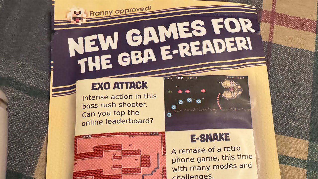 New e-Reader Cards in 2025! Retro Dot Cards for GameBoy Advance - YouTube