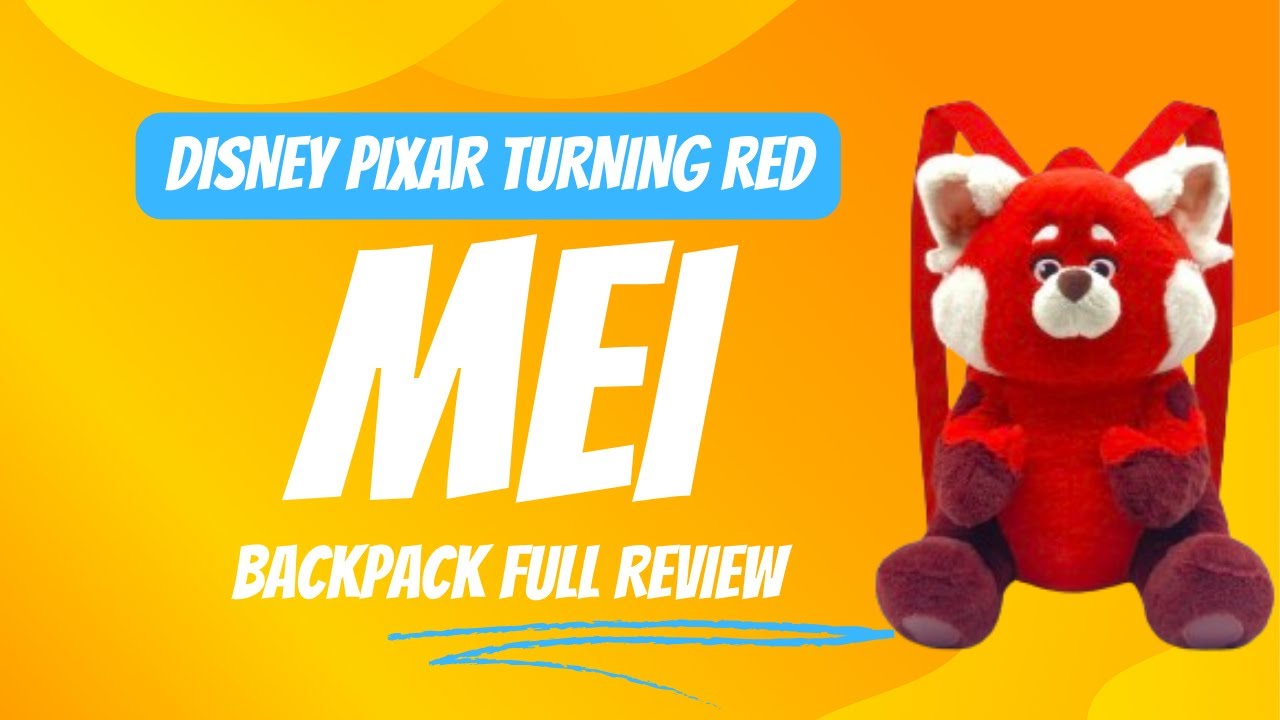 Disney Pixar Turning Red Mei Panda Backpack Showcase - YouTube