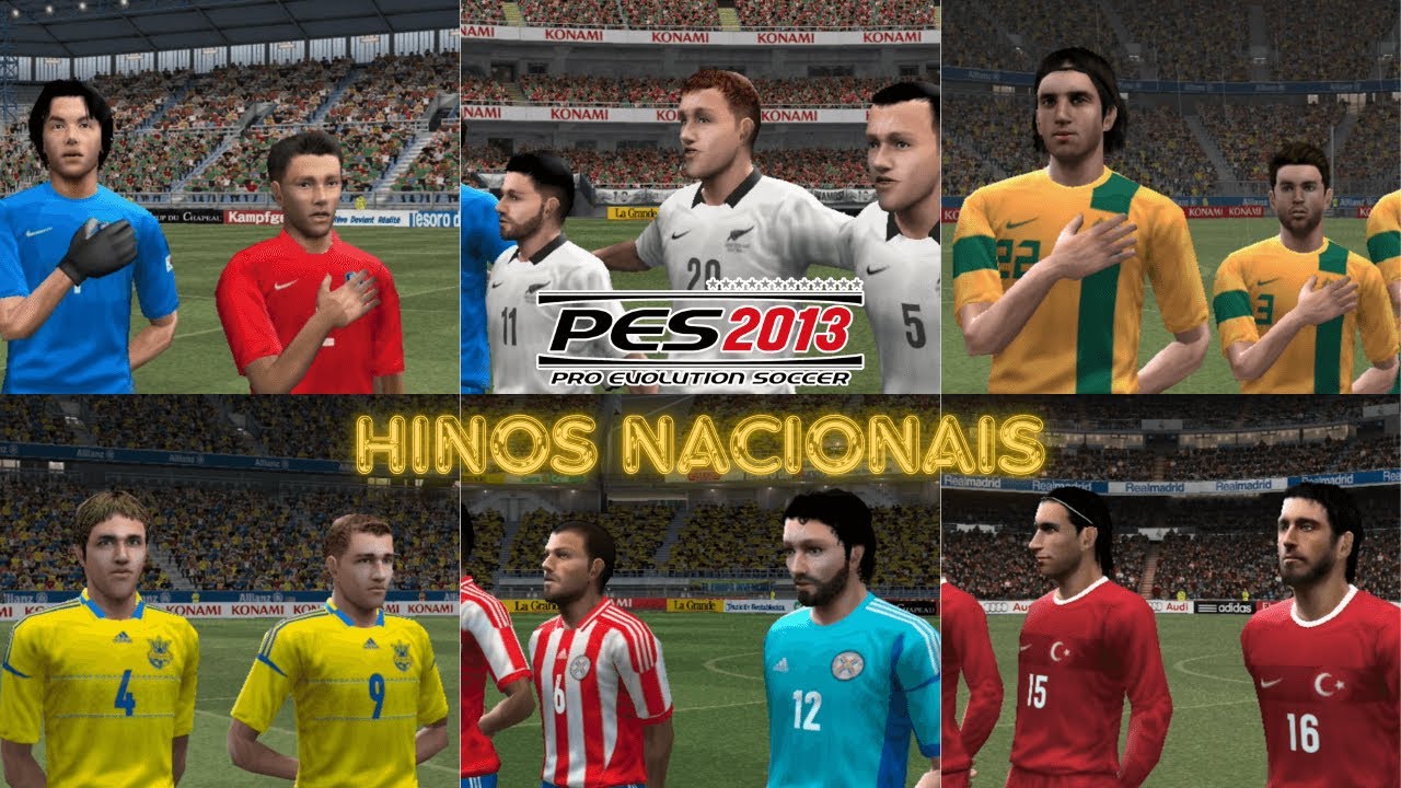 PES 2013 | HINOS NACIONAIS | NATIONAL ANTHEMS | PS2 | PARTE 1 | PATCH ...