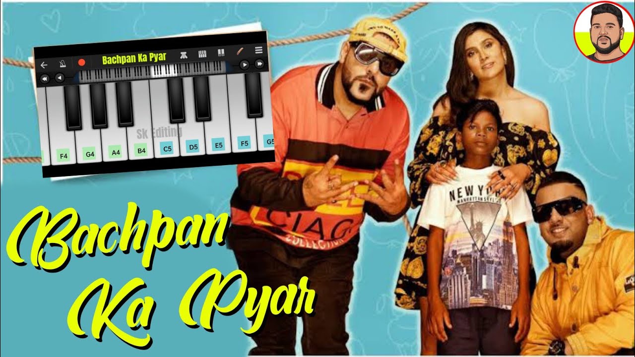 Bachpan Ka Pyar Paino music tutorial || apne mobile se Bachpan Ka Pyar ...