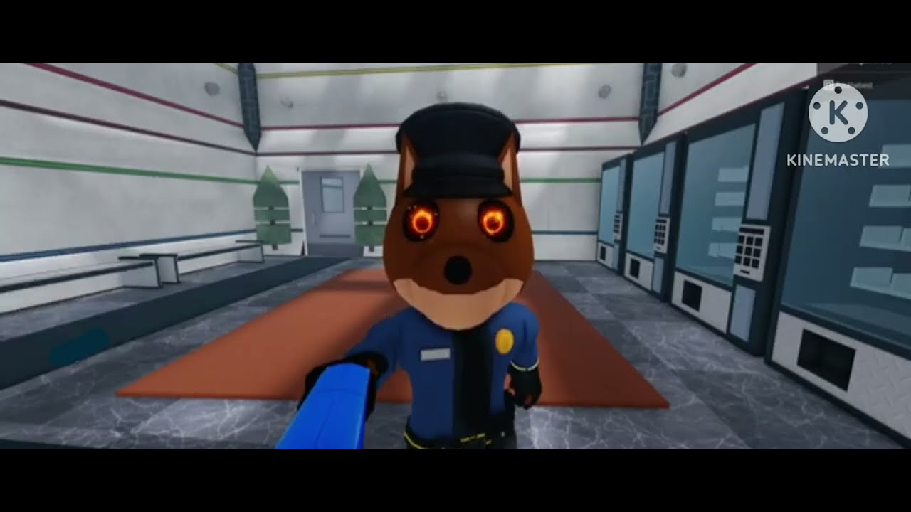Piggy Rebooted: Police Officer Doggy (Infected, Badge) Jumpscare - YouTube
