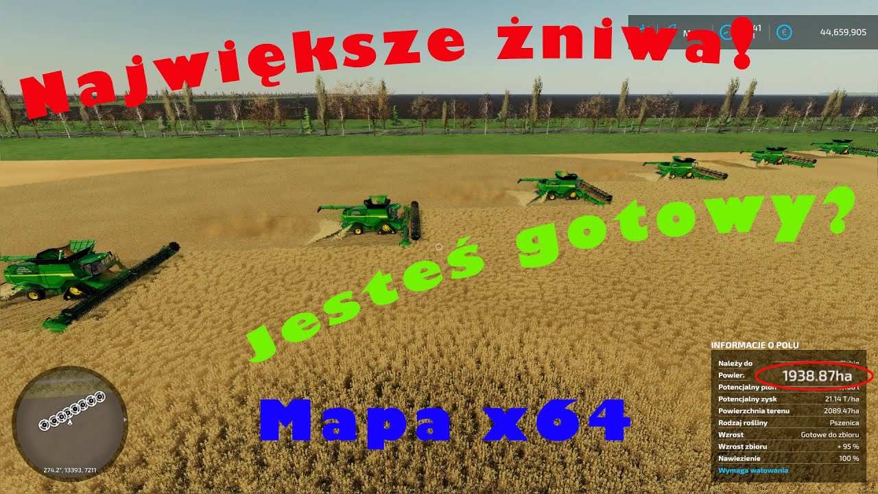 FS22 WestEnd 64x Map Największa mapa FS22 - YouTube