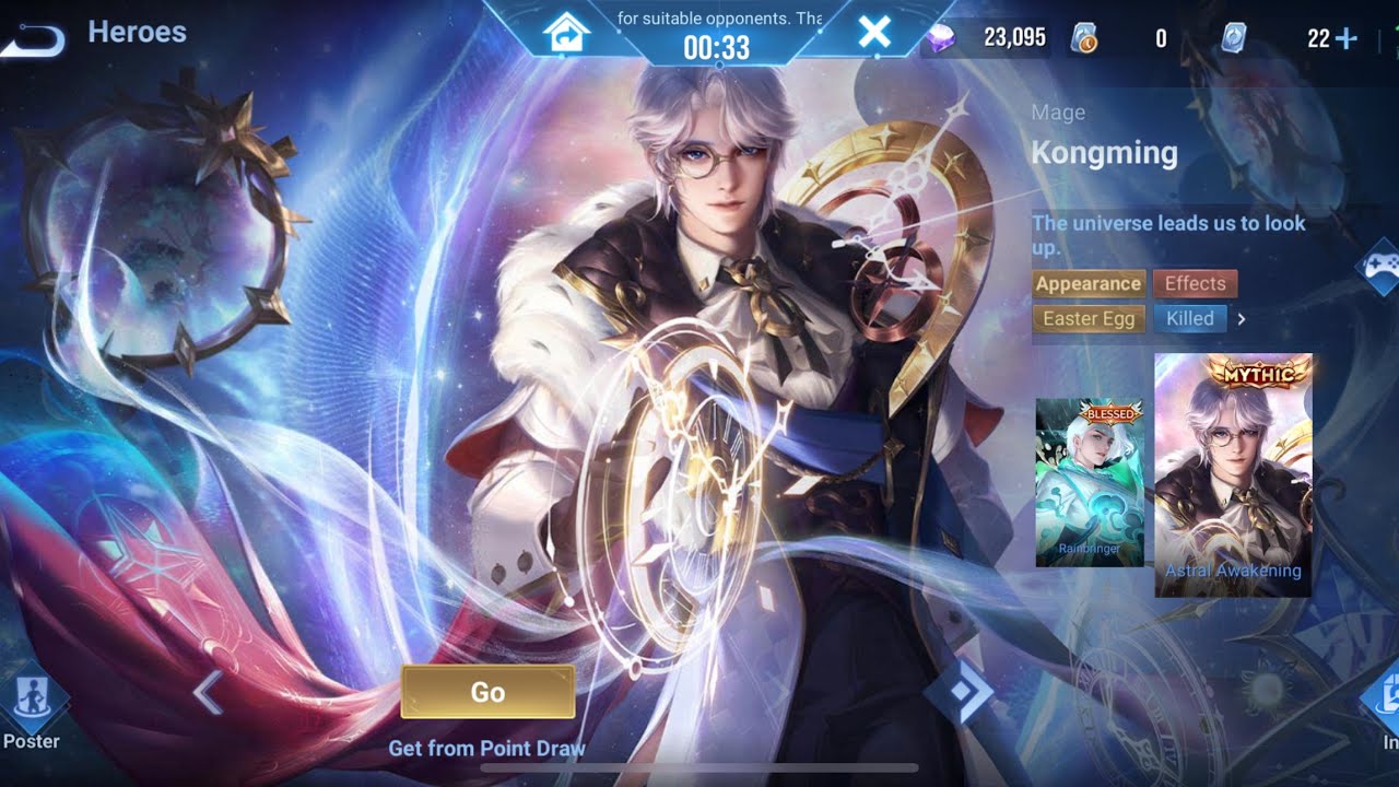 VGVD-HOK-Skin Đá Tím Gia Cát Lượng Tinh Vực Thần Khải - YouTube