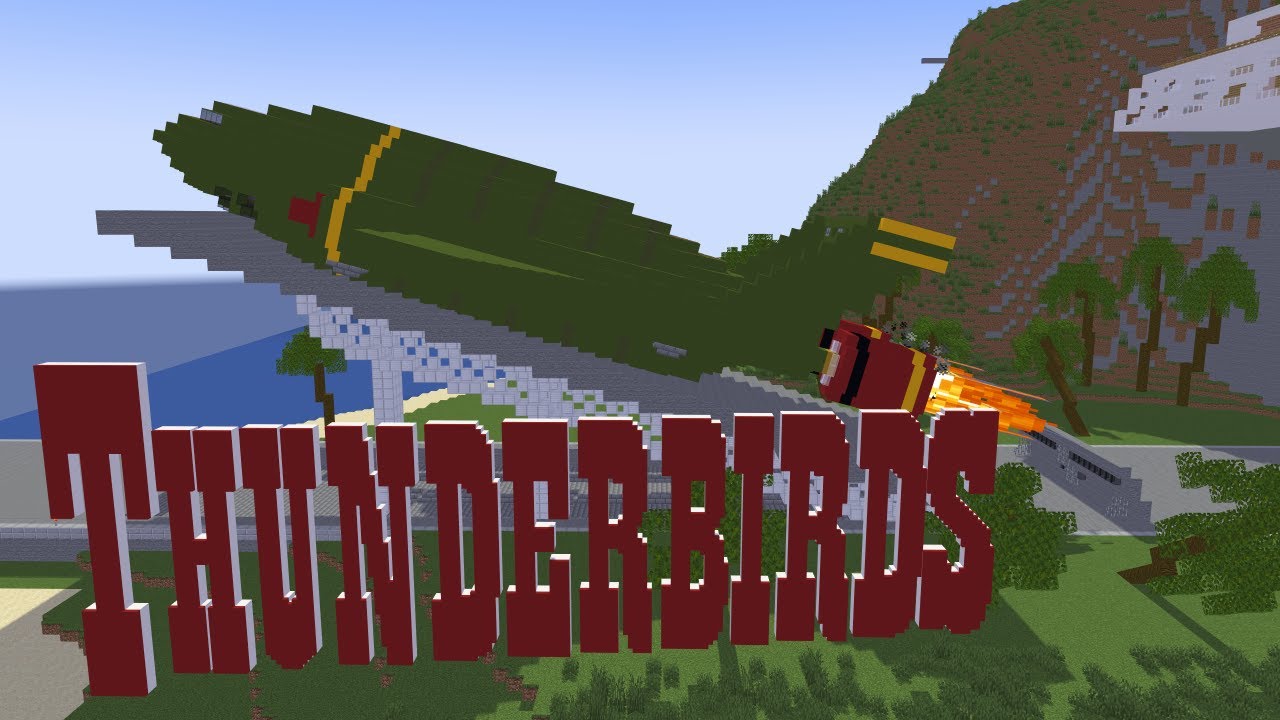 Classic Thunderbird 2 Launch |Minecraft Animation| - YouTube