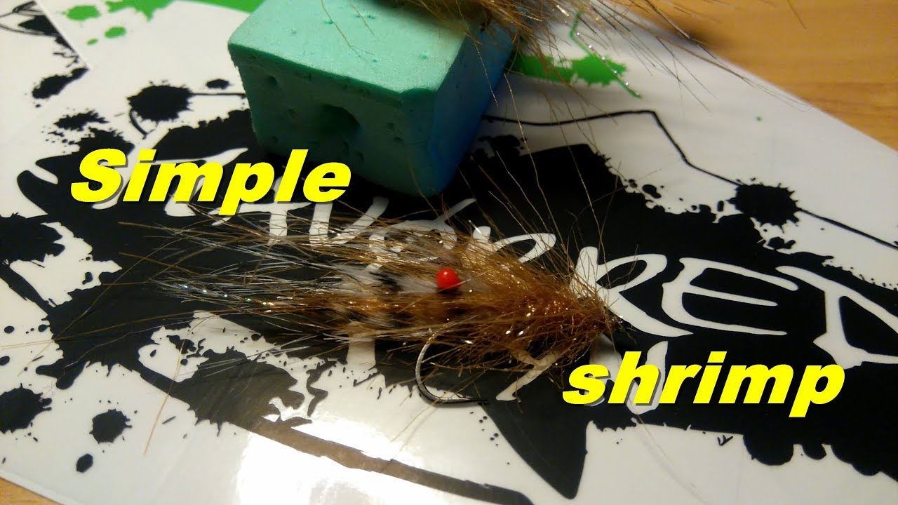 Simple shrimp fly. Нахлыстовая мушка креветка. - YouTube