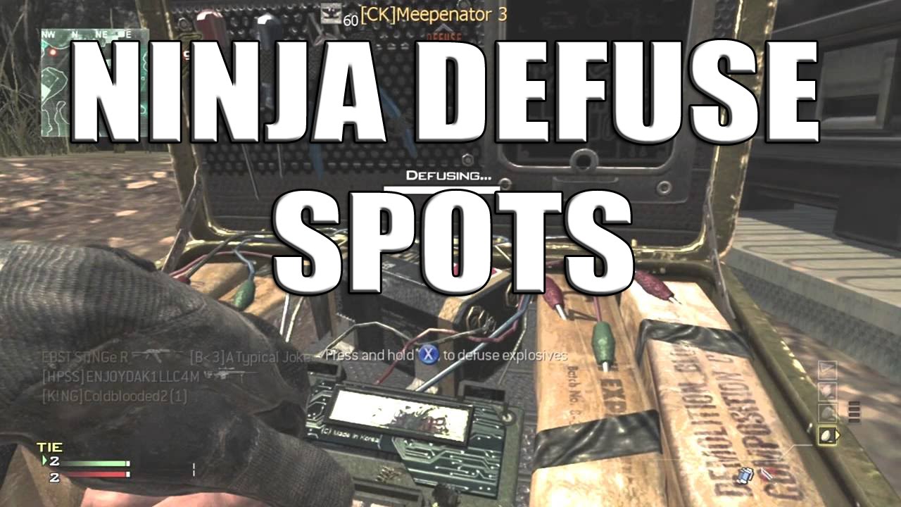 [Black Ops 2] Ninja Defuse Spots: Detour Tutorial - YouTube