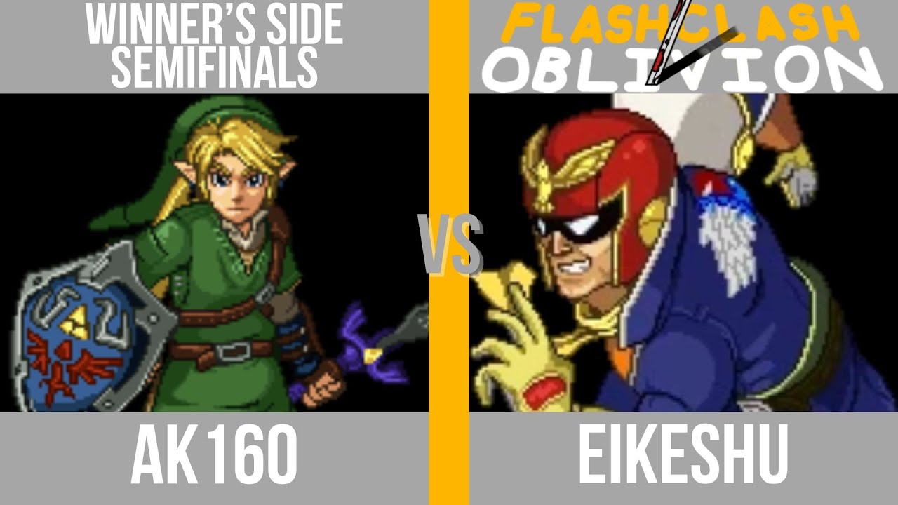 AK160 (Link) vs. eikeshu (Falcon) - Winner's Semifinals - Flash Clash: Oblivion - YouTube