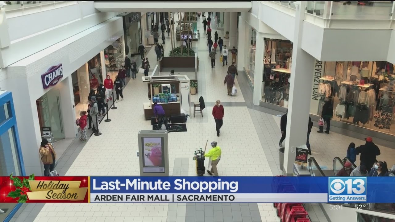 Christmas Eve Shopping At Arden Fair Mall - YouTube