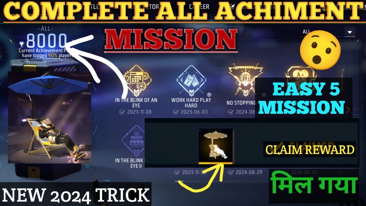 How to Complete Achievement all Missions | Achievement New Missions ...