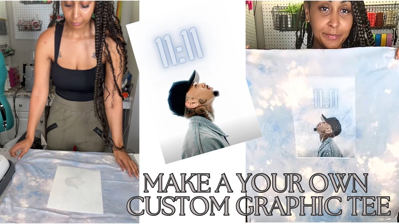 Easy Step by Step to Make Your Own Graphic Tee at Home! - YouTube