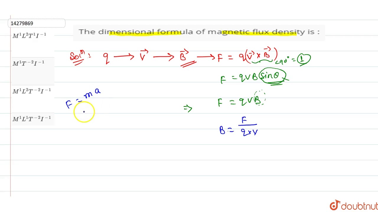 Magnetic Flux Density Formula