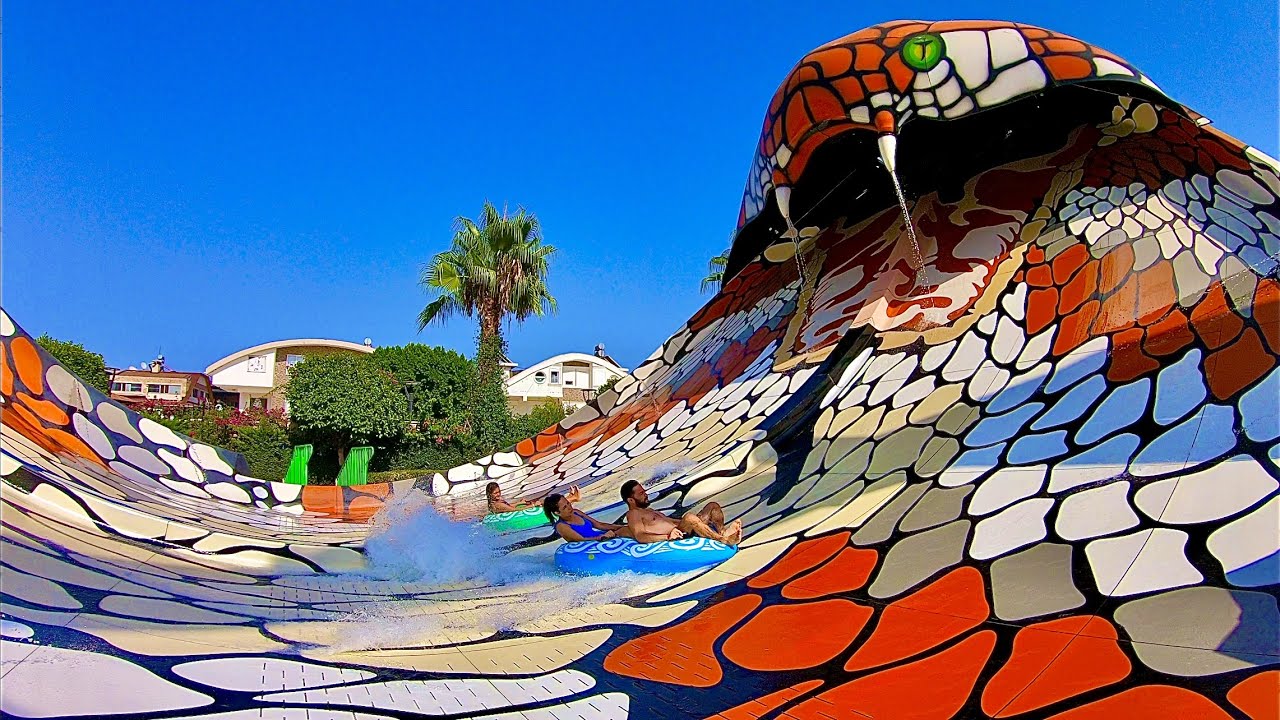 King Cobra Slide at Crystal Waterworld Resort - YouTube