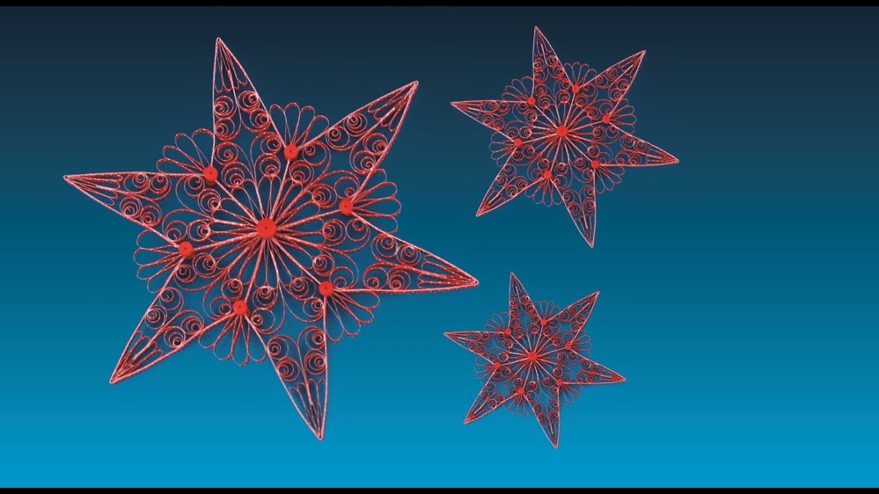 Quilling Star 20 - The Star of Flensborg - YouTube