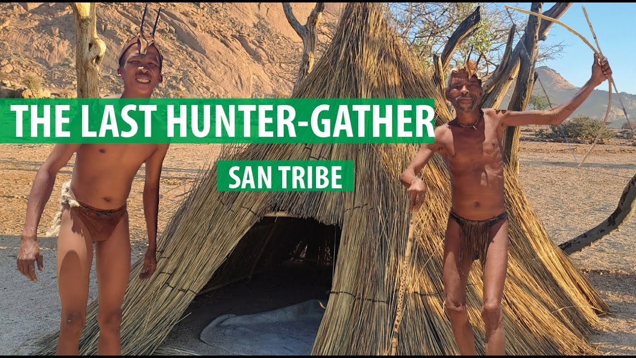 A DAY WITH THE LAST HUNTER GATHER - SAN TRIBE - YouTube