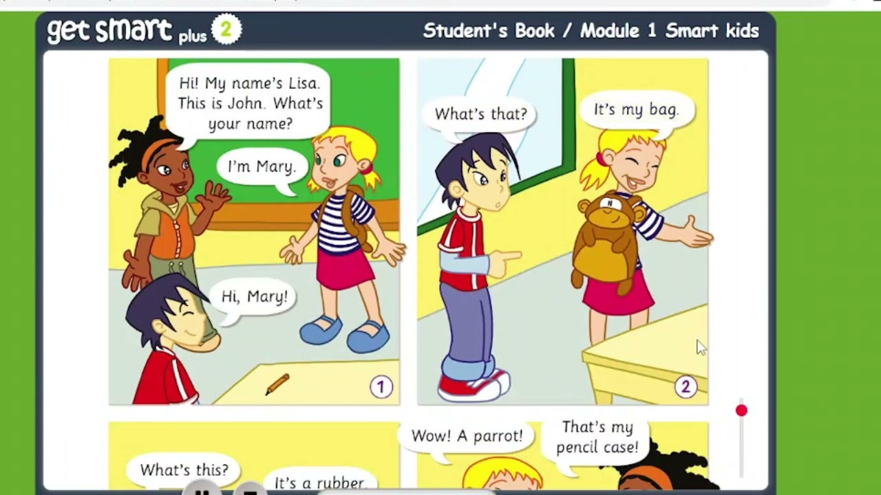 Get smart plus 2 / look and listen /module1 - YouTube