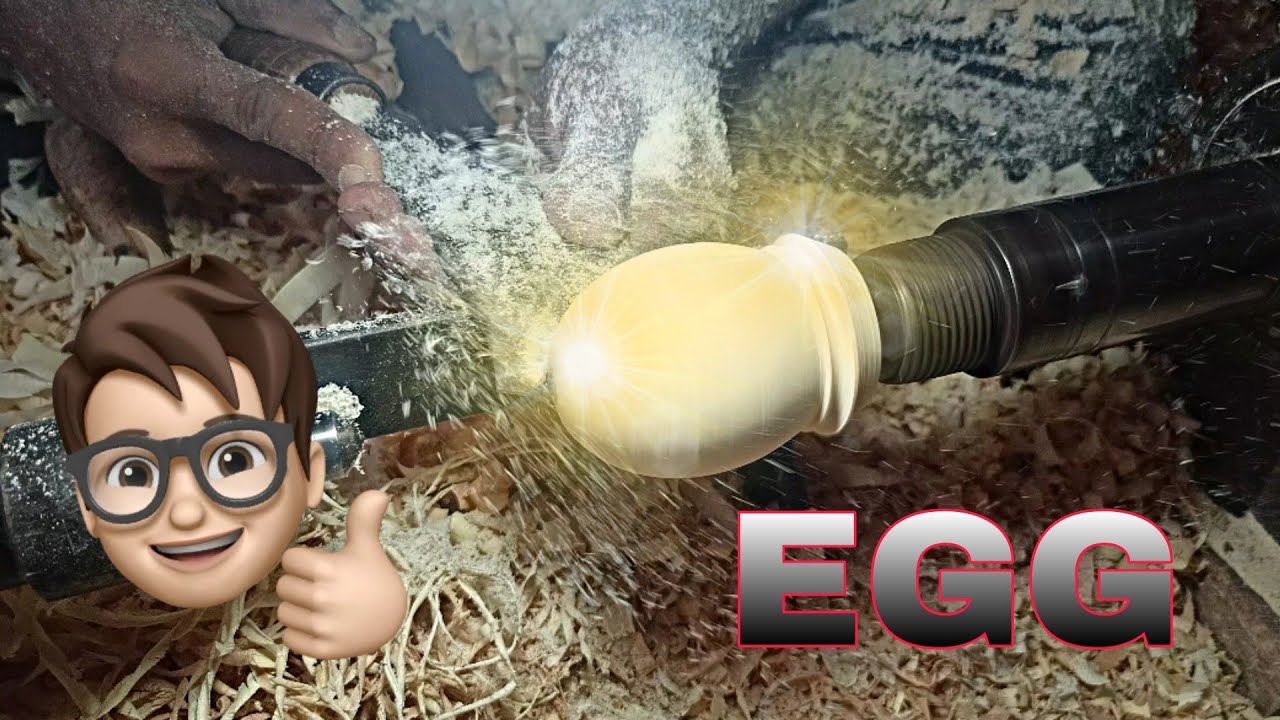 Diy | Wood Turning EGG Dezine - Step by Step!! - YouTube