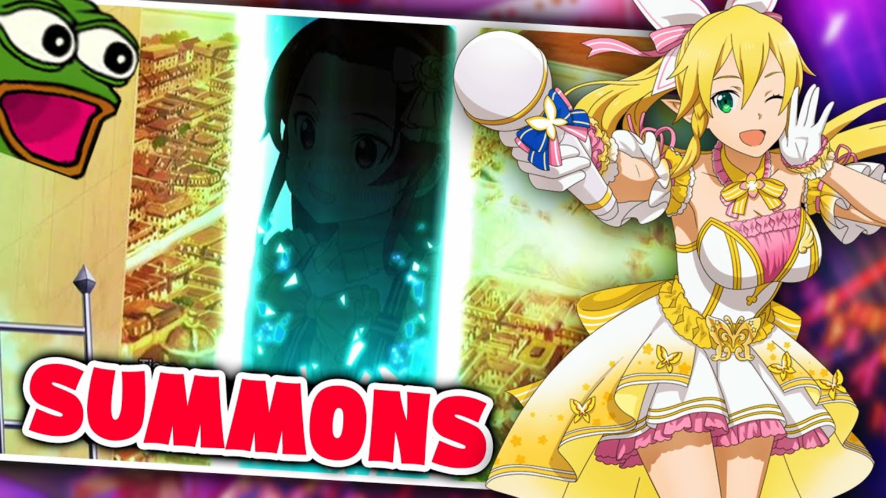 IDOL LEAFA SUMMONS... and the game tricked me. | SAO Unleash Blading ...