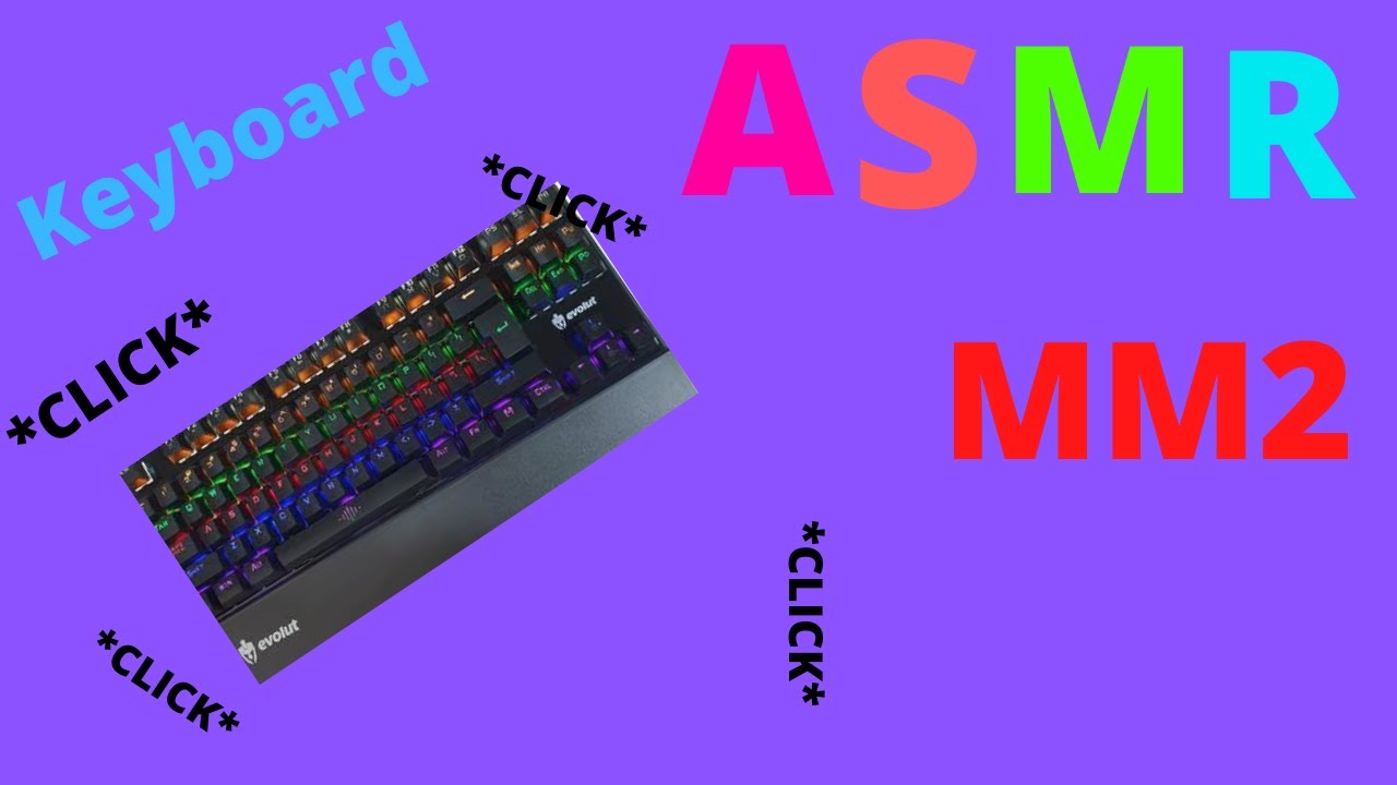 KEYBOARD ASMR-MM2 - YouTube