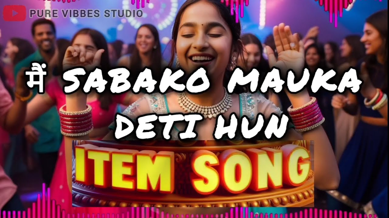 Song : Main Sabako Mauka Deti Hun | New Item Song | @PureVibbesStudio ...