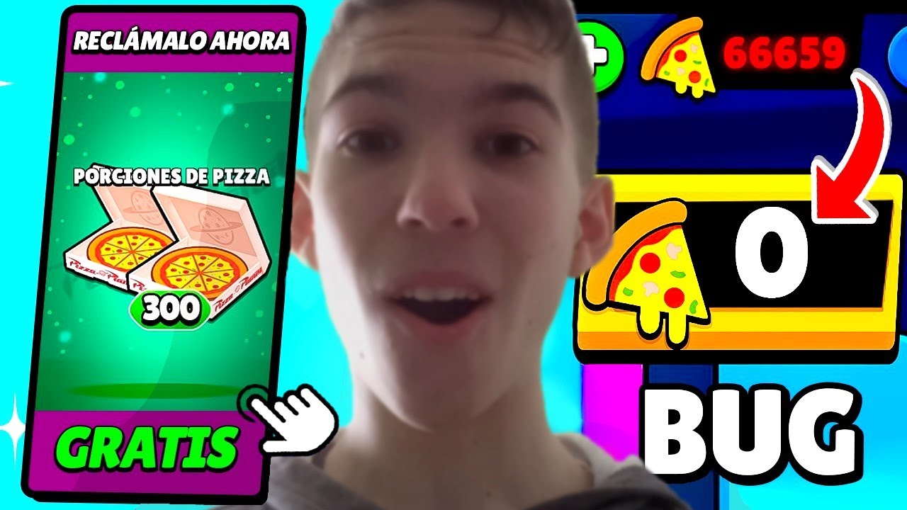 ¡300 PIZZAS GRATIS! EL *GRAN BUG* de BRAWL STARS en el EVENTO de PIZZA PLANET! (NUEVAS SKINS ...
