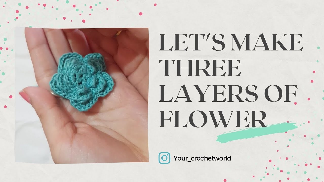 Let's make three layers of a flower || How to make three layers of a ...