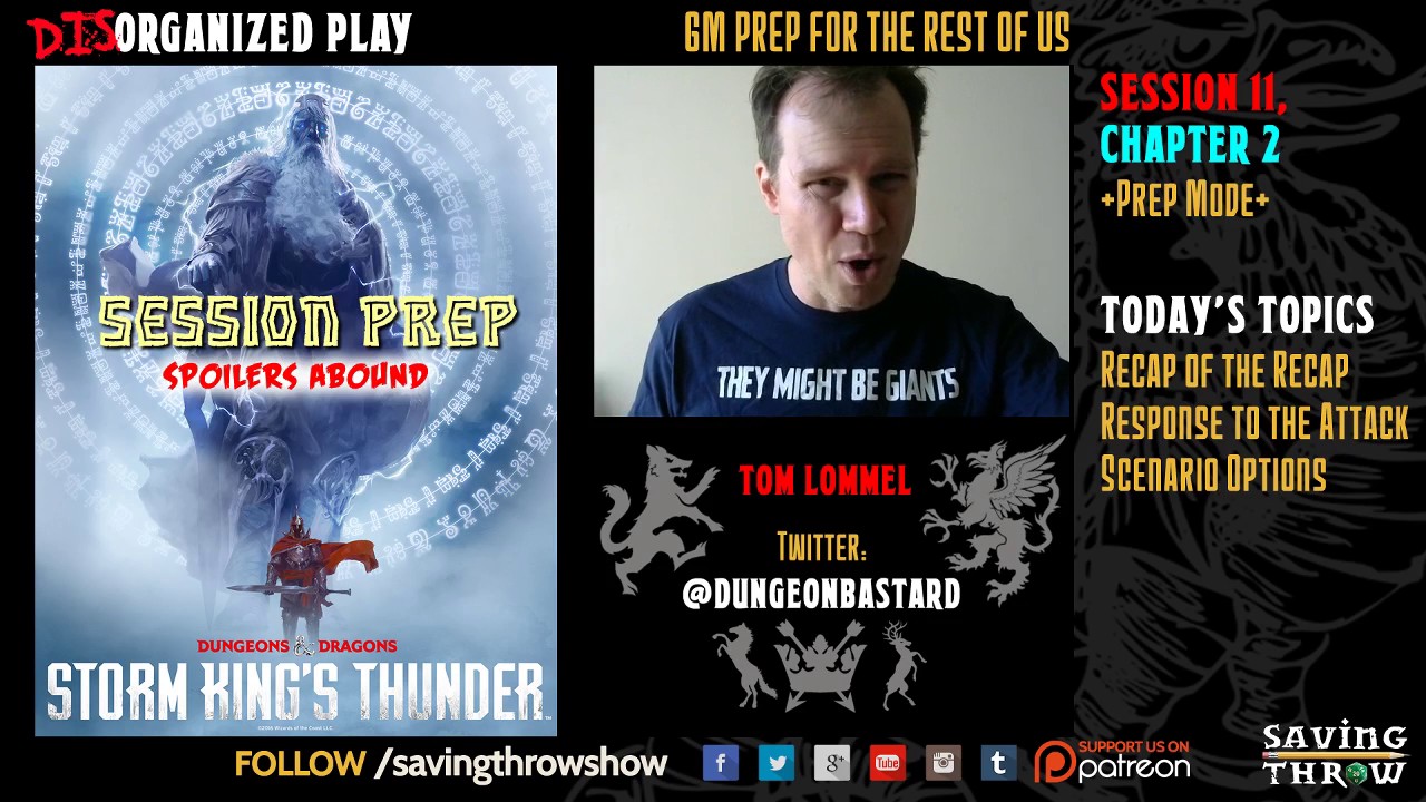 Disorganized Play - GM Prep w/ Tom Lommel - Episode 23 - YouTube