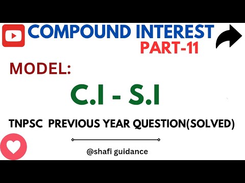 Compound interest(கூட்டுவட்டி),Part-11|Model: C.I - S.I (2 years ...
