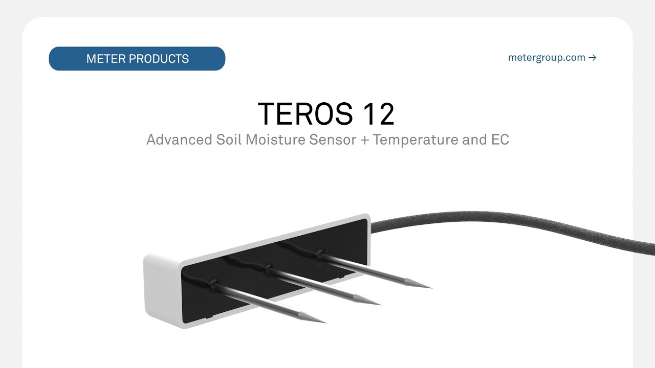TEROS 12: Advanced Soil Moisture Sensor + Temperature and EC - YouTube