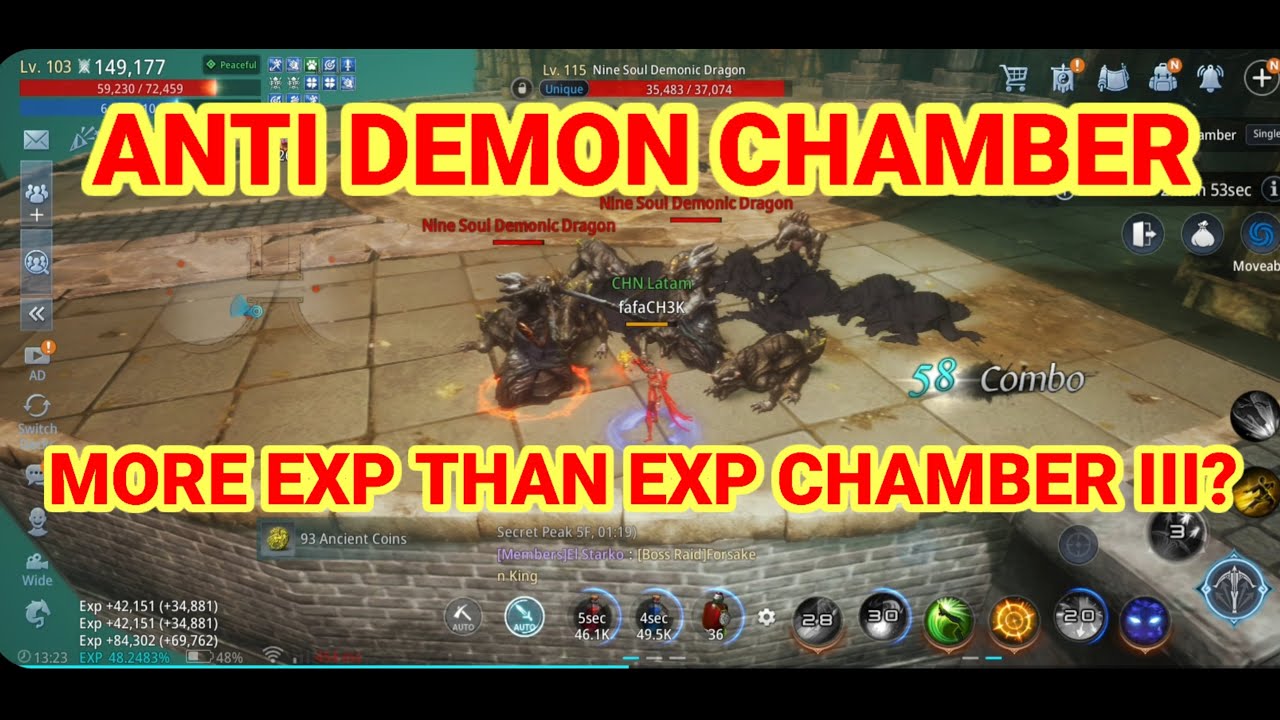 ANTI DEMON CHAMBER | MORE EXP THAN EXP CHAMBER III? | MIR4 - YouTube