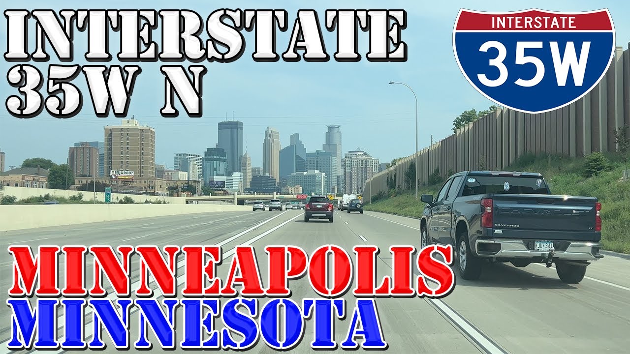 I-35W North - Minneapolis - Minnesota - 4K Highway Drive - YouTube