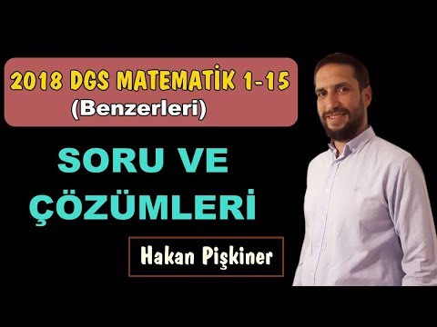 2018 DGS MATEMATİK SORU VE ÇÖZÜMLERİ (1-15)