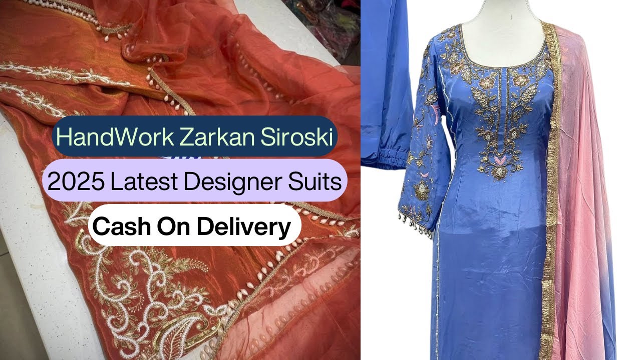 COD Handwork Designer Suits Direct Surat Suit Wholesale Market - YouTube