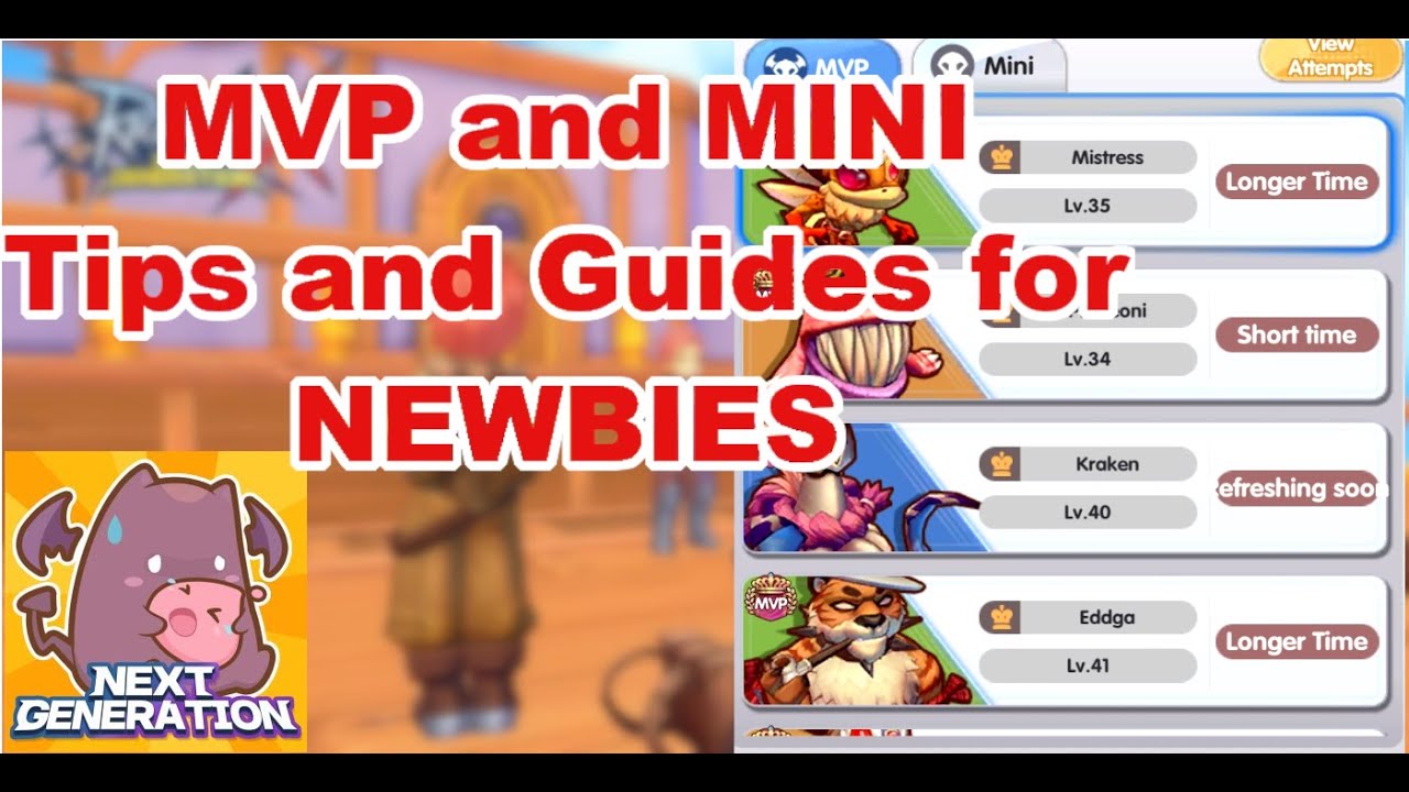 GUIDE TO MVP and MINI BOSSES Newbie Guide - Ragnarok X: Next Generation Guide - YouTube
