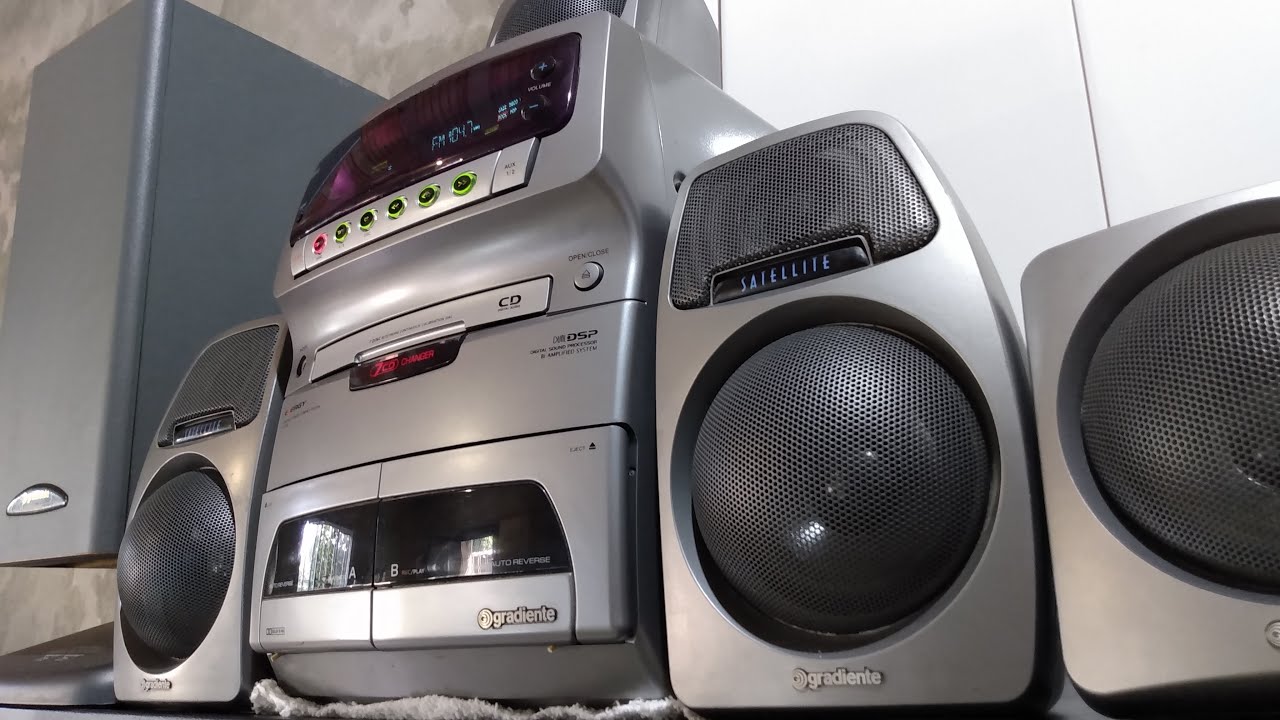 Mini System Gradiente Energi E-1000 pequeno valente e bom de grave - YouTube