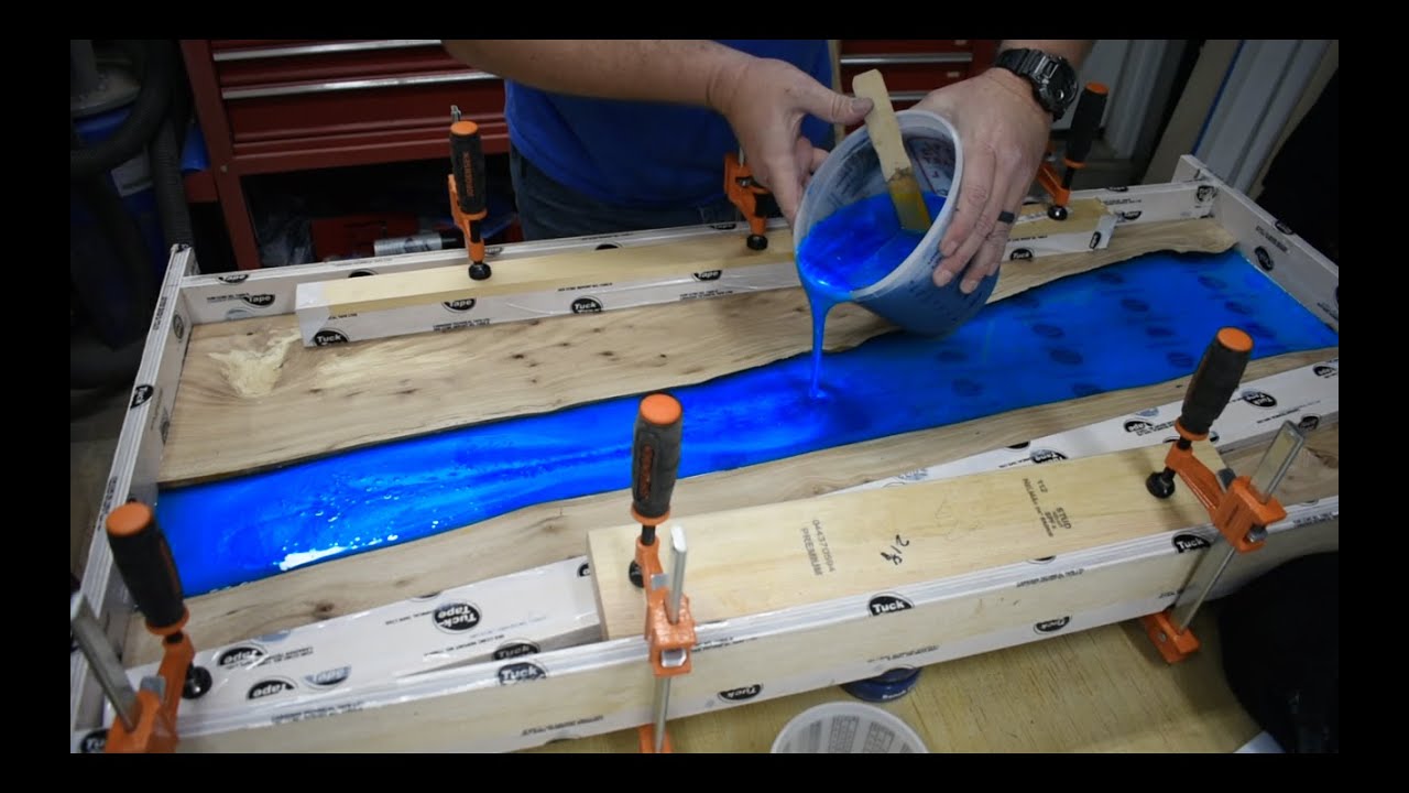 Epoxy Coffee Table for Diesel Medic with TotalBoat ThickSet - YouTube