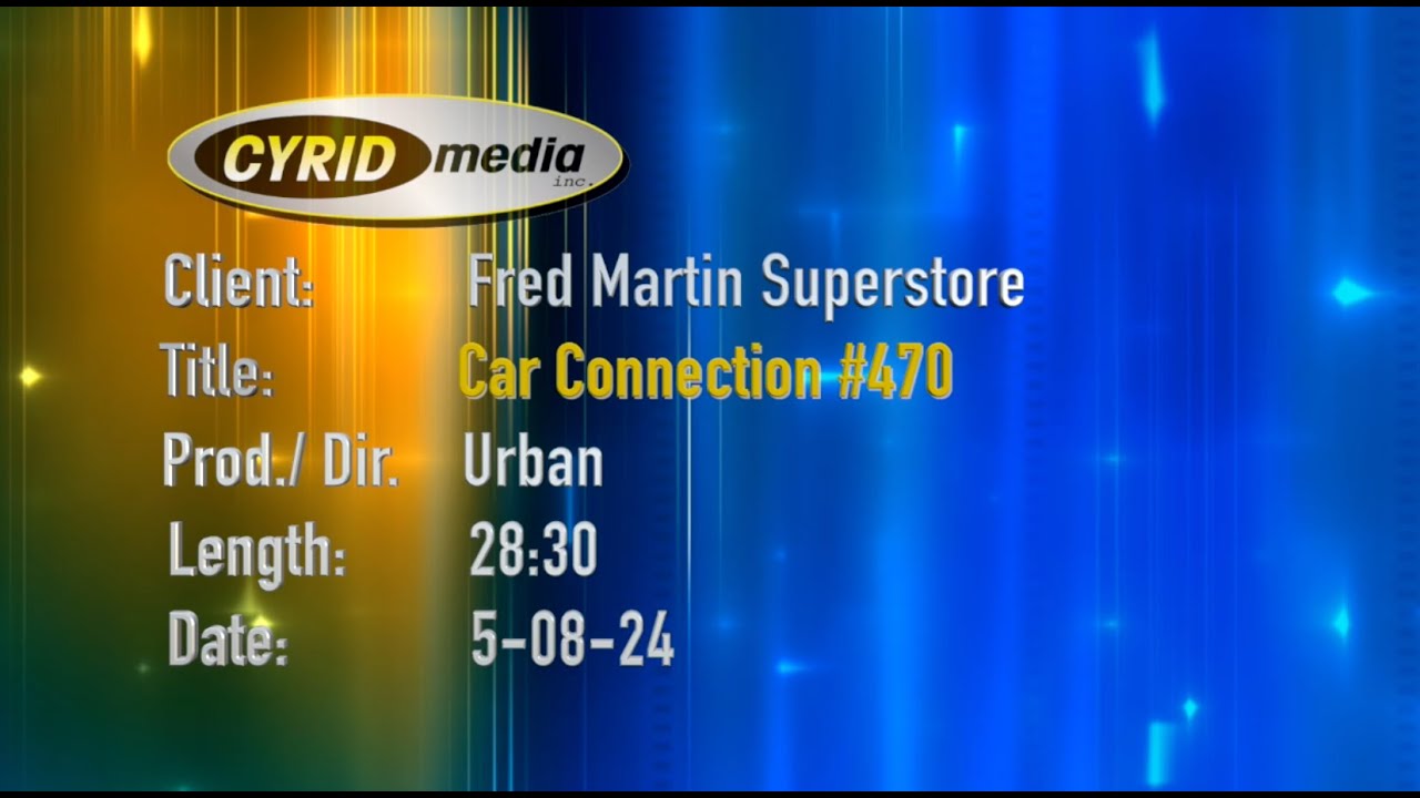Fred Martin Superstore's Car Connection Episode #470 - YouTube